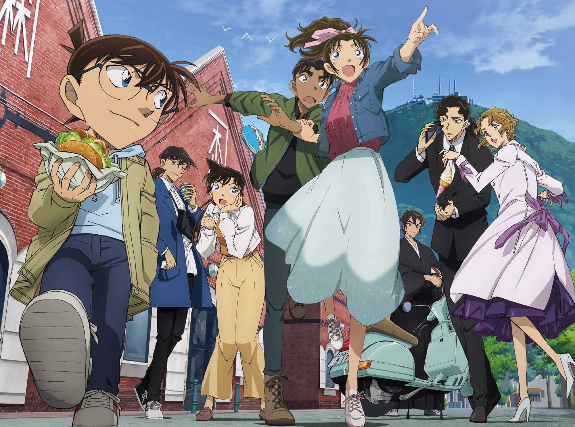 edogawa conan, mouri ran, hattori heiji, tooyama kazuha, oooka momiji ...